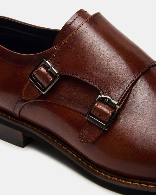 Steve Madden Haran Buckled Monk Strap Dress Shoes