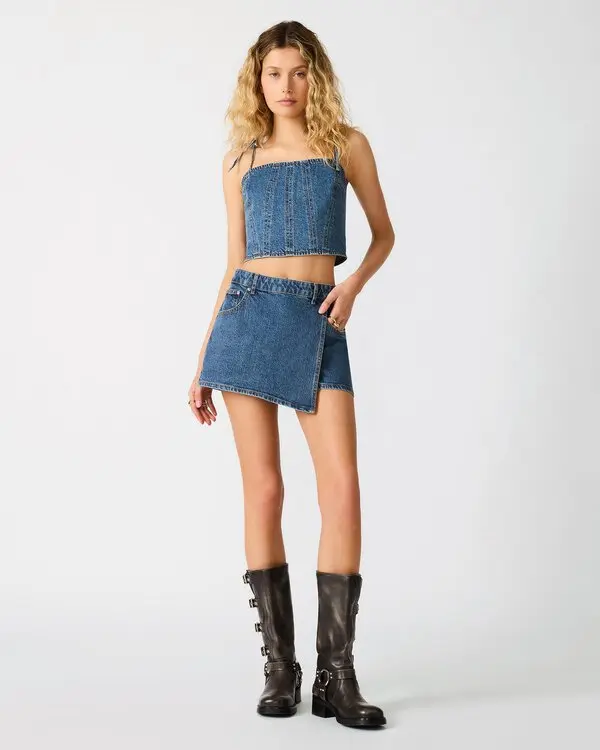 Steve Madden Brightin Skort Sets - Blue Heather