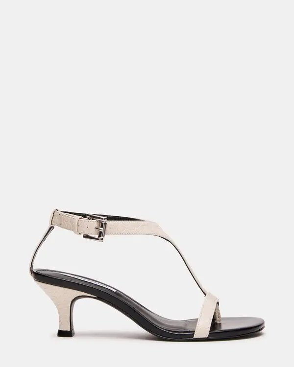 Steve Madden Luni Thong Heels - White Multi