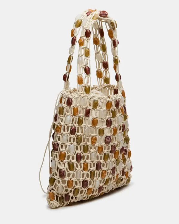 Steve Madden Clarisa Beaded Crochet Shoulder Bag