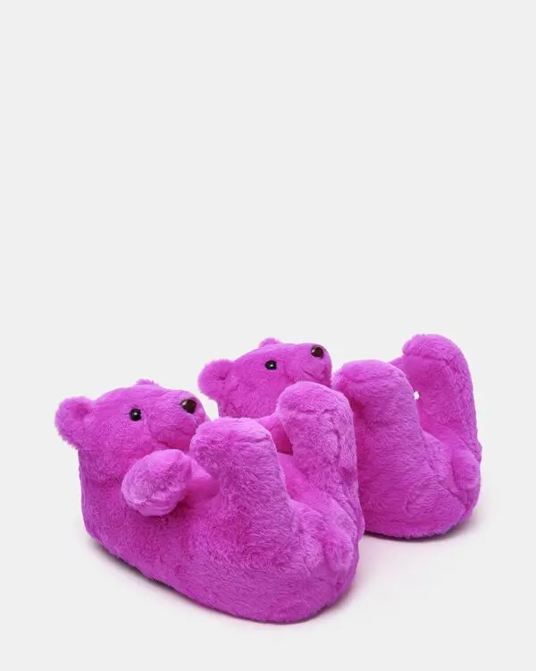 Steve Madden Slip-on Plush Bear Slippers