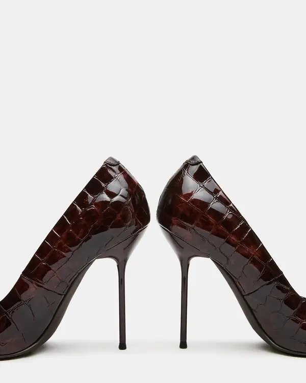 Steve Madden Dynasty Crocodile Pointed Toe Heels
