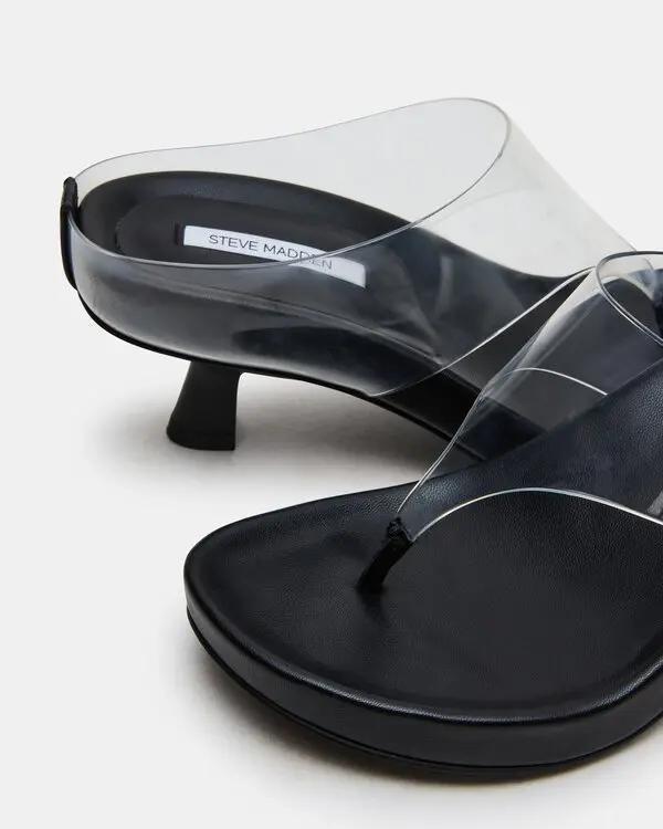 Steve Madden Motion Thong Heels - Black