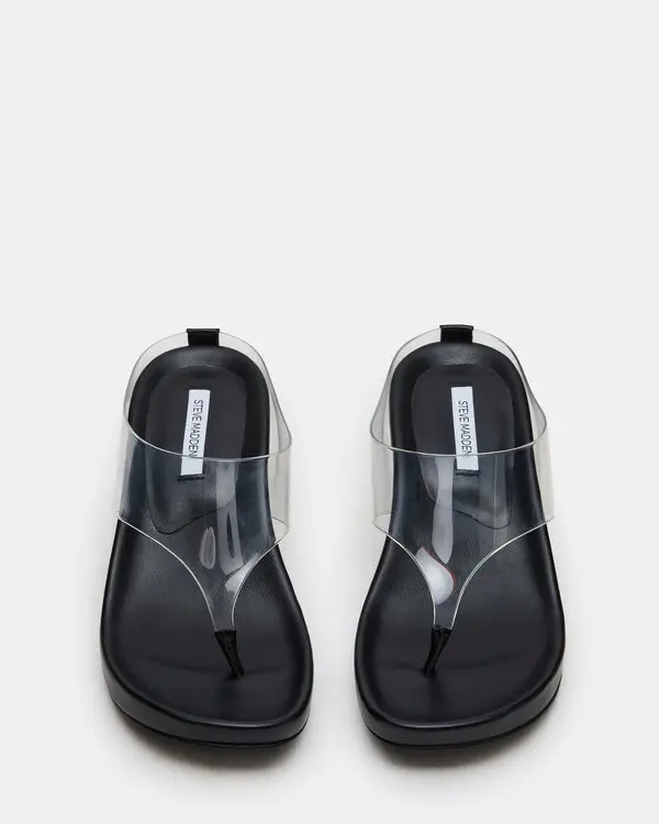 Steve Madden Motion Thong Heels - Black