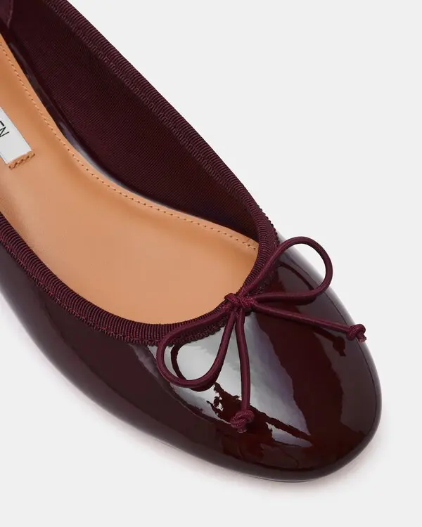 Steve Madden Steffi Dark Cherry Patent Block Heels