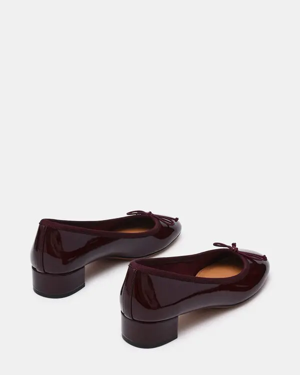 Steve Madden Steffi Dark Cherry Patent Block Heels