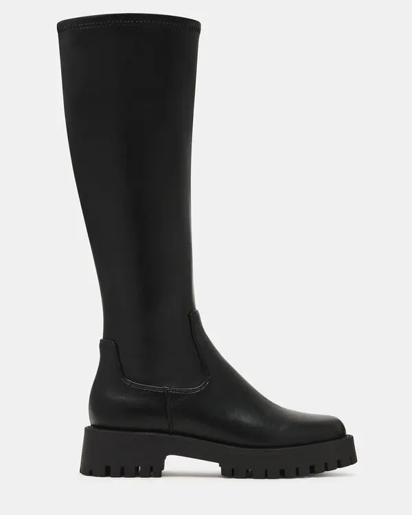Steve Madden Labelle Wide Calf Knee High Boots - Black