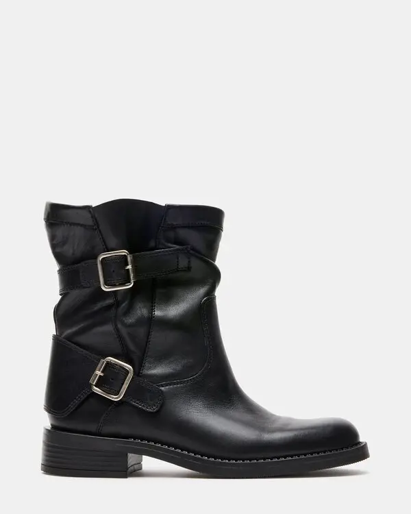 Steve Madden Buckled Leather Ankle Boots