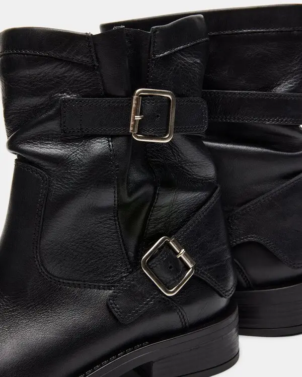 Steve Madden Buckled Leather Ankle Boots