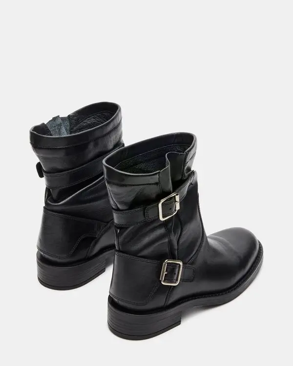 Steve Madden Buckled Leather Ankle Boots