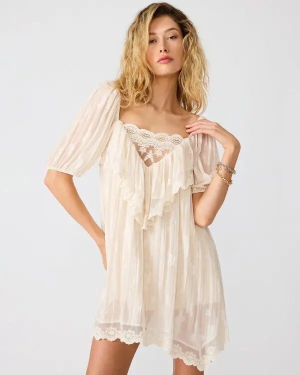Steve Madden Vickie Dress Short Sleeve Flowy Dresses