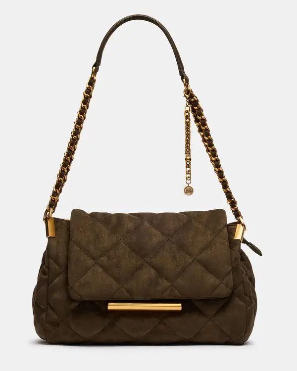 Steve Madden Quilted Shoulder Bag With Chain Strap