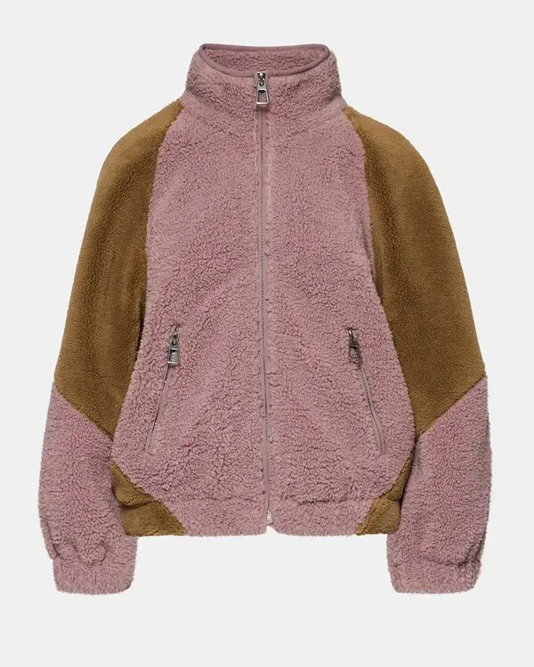 Steve Madden Nina Sherpa Jacket Long Sleeve Jackets & Coats