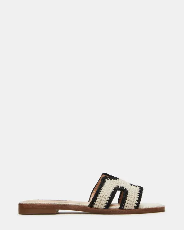 Steve Madden Hadyn Square Toe Sandals - Cream Multi