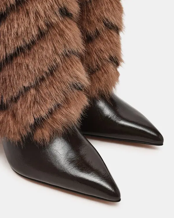 Steve Madden Icon Boot & Kenzi Faux Fur Bag Bundle
