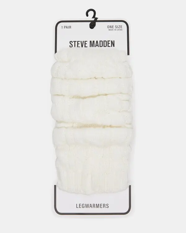 Steve Madden Steffi Heel & Chunky Cable Leg Warmers Bundle