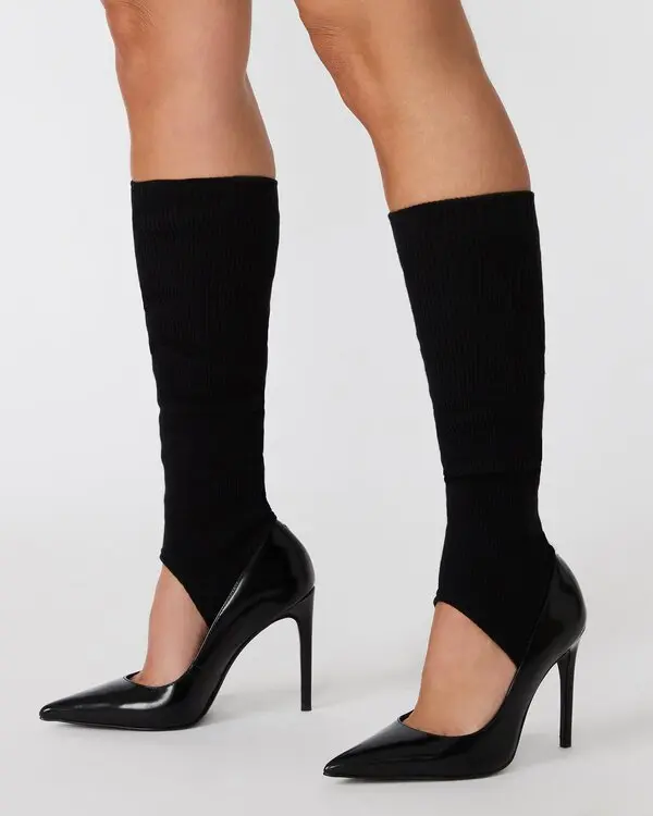 Steve Madden Noir Heel & Stirrup Leg Warmers Bundle - Black