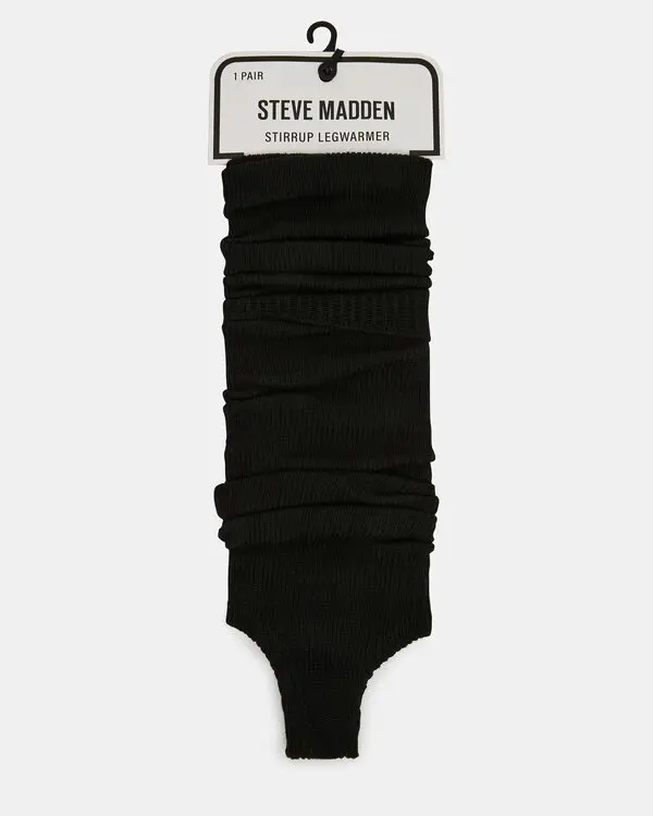 Steve Madden Noir Heel & Stirrup Leg Warmers Bundle