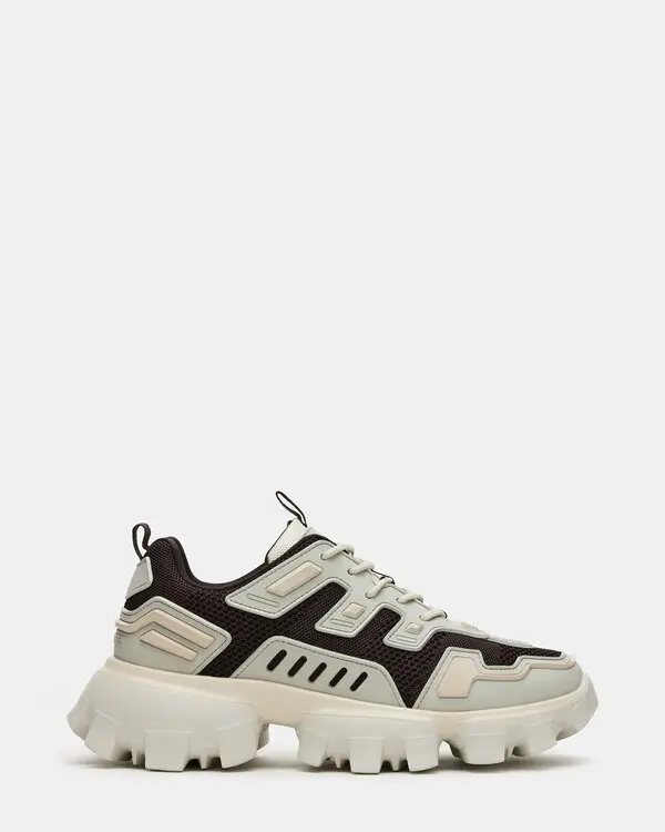 Steve Madden Ponce Lace-up Sneakers - Cream Multi