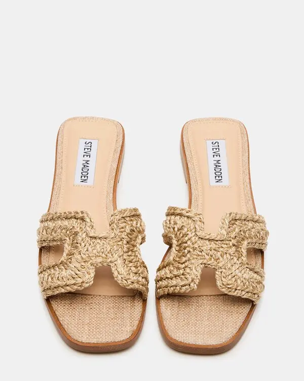 Steve Madden Hadyn Crochet Square Toe Sandals