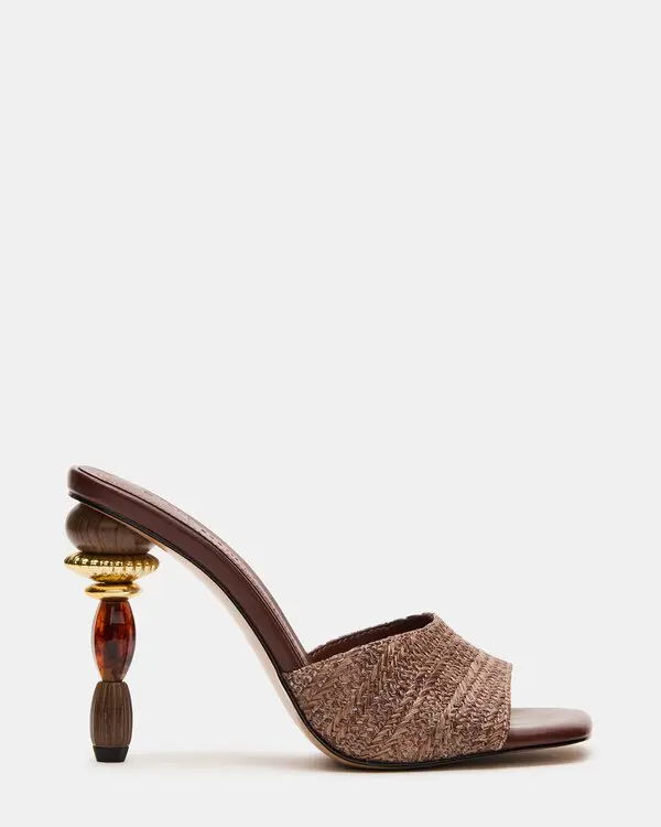 Steve Madden Sia Mule Heels With Sculptural Heel