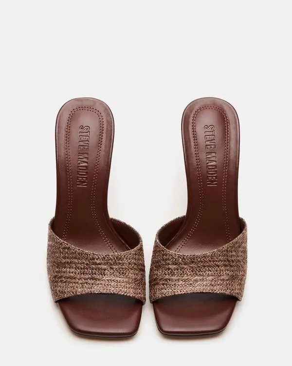 Steve Madden Sia Mule Heels With Sculptural Heel