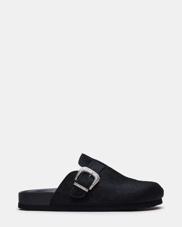Steve Madden Buckled Slip-on Clogs - Black