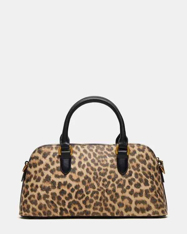 Steve Madden Smyth Bag Leopard Satchel With Chain Strap