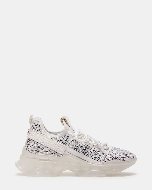 Steve Madden Maxima Rhinestones Lace-up Sneakers