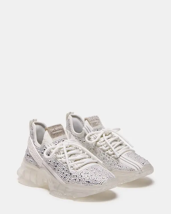 Steve Madden Maxima Rhinestones Lace-up Sneakers