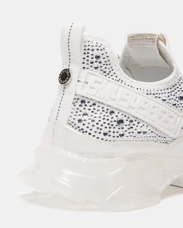 Steve Madden Maxima Rhinestones Lace-up Sneakers