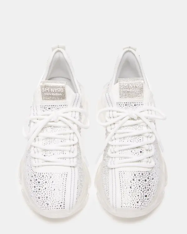 Steve Madden Maxima Rhinestones Lace-up Sneakers