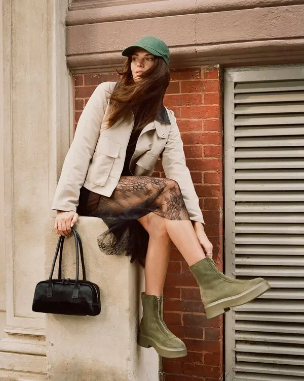 Steve Madden Justina Barn Oatmeal Long Sleeve Jackets & Coats