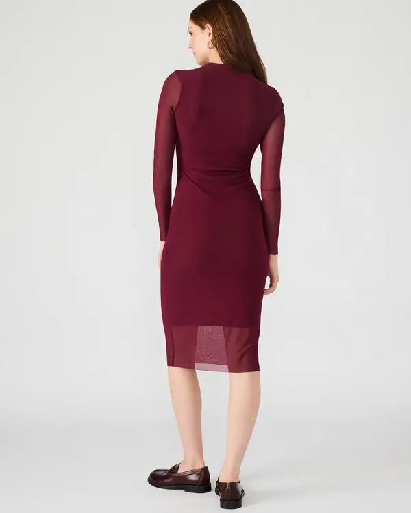Steve Madden Hailee Dress Long Sleeve Mesh Dresses