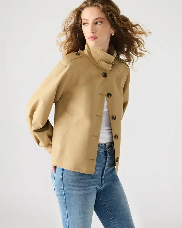 Steve Madden Kaylee Jacket Long Sleeve Button Up Jackets & Coats