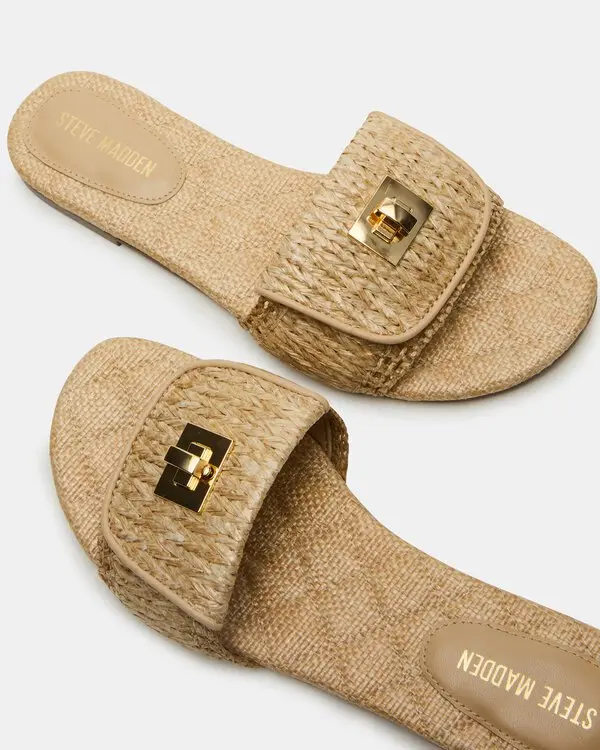 Steve Madden Moreland Raffia Slide Sandals