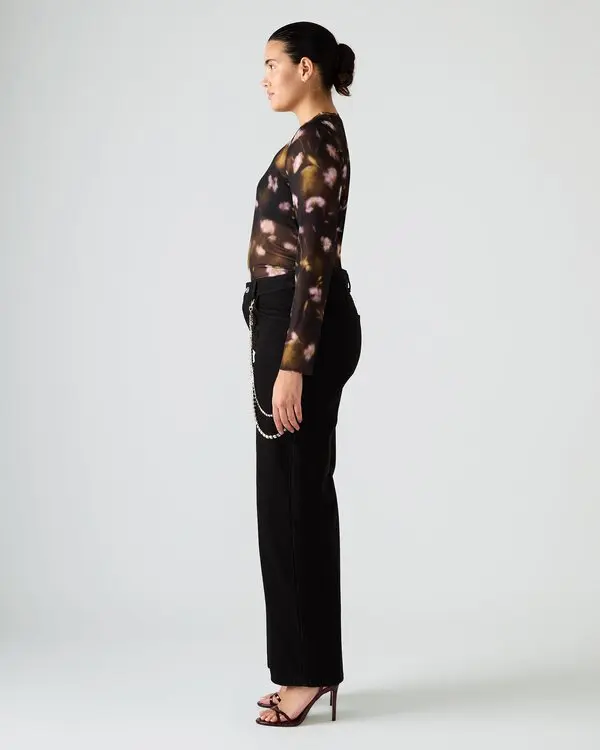 Steve Madden Embellished Wide-leg Denim Jeans