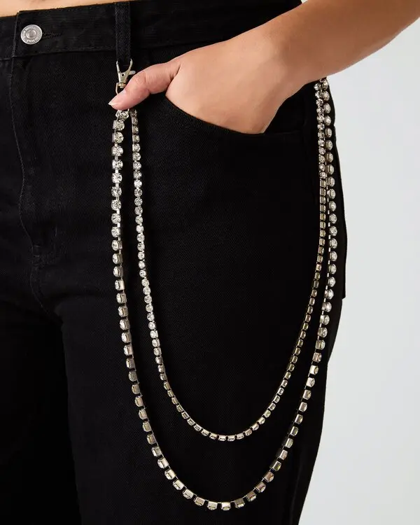 Steve Madden Embellished Wide-leg Denim Jeans