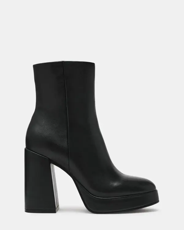 Steve Madden Tyra Block Heel Booties - Black
