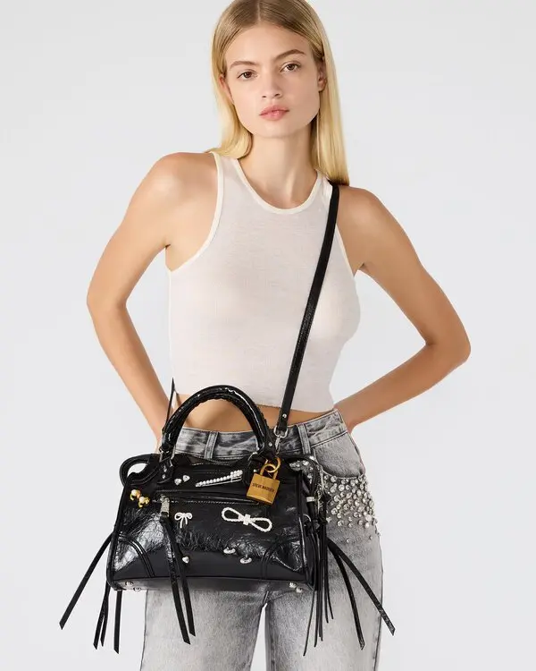 Steve Madden Riggs Bag Embellished Black