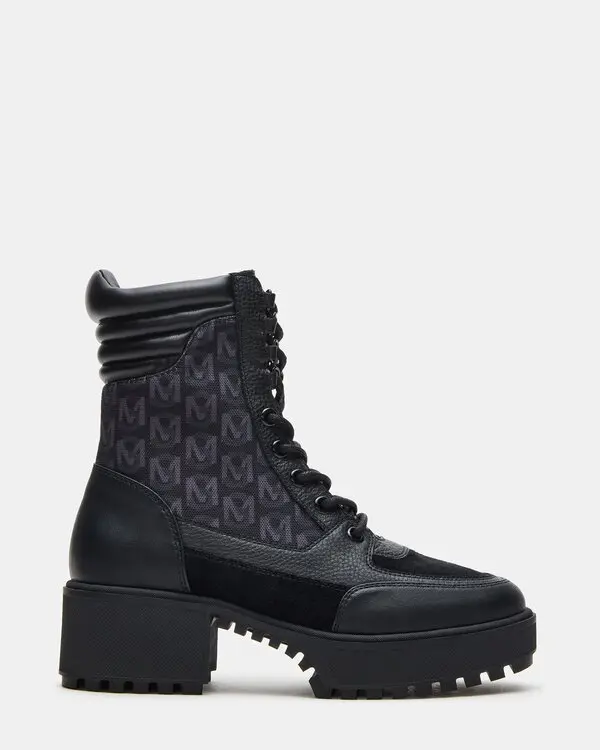 Steve Madden Hiker Lace-up Booties - Black Multi