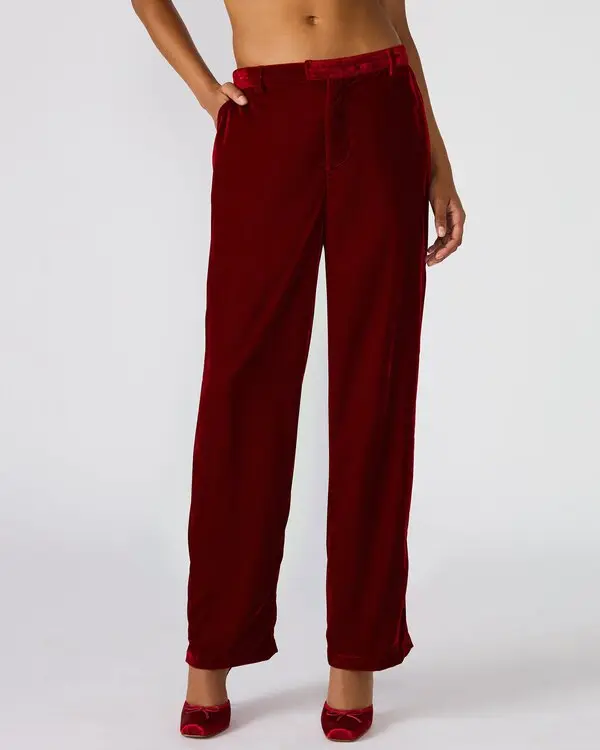 Steve Madden Tonia Velvet Wide Leg Pants
