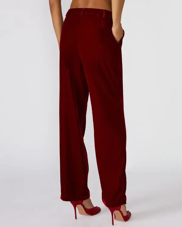 Steve Madden Tonia Velvet Wide Leg Pants