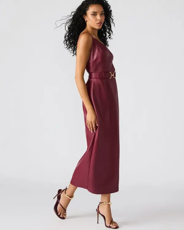 Steve Madden Kailey Dress Sleeveless Faux Leather Dresses