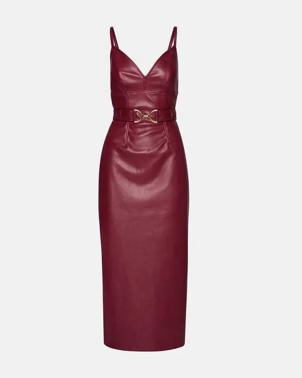 Steve Madden Kailey Dress Sleeveless Faux Leather Dresses