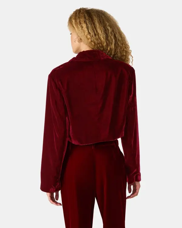 Steve Madden Tonia Blazer Long Sleeve Button Up Jackets & Coats
