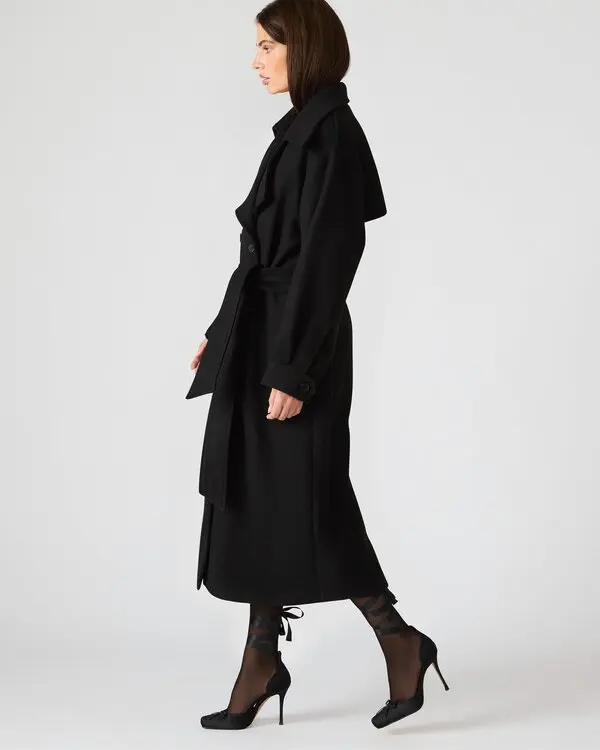 Steve Madden Enora Coat Long Sleeve Button Up Jackets & Coats