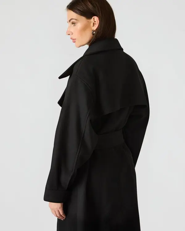 Steve Madden Enora Long Sleeve Trench Coat