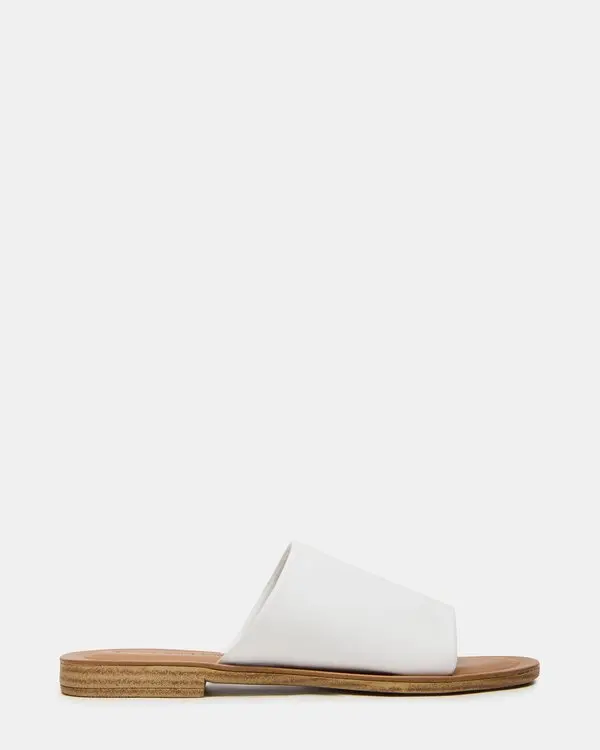 Steve Madden Kipp Square Toe Sandals - White