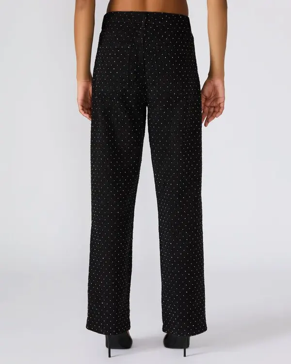 Steve Madden Avaline Crystal Jean Straight Leg Pants
